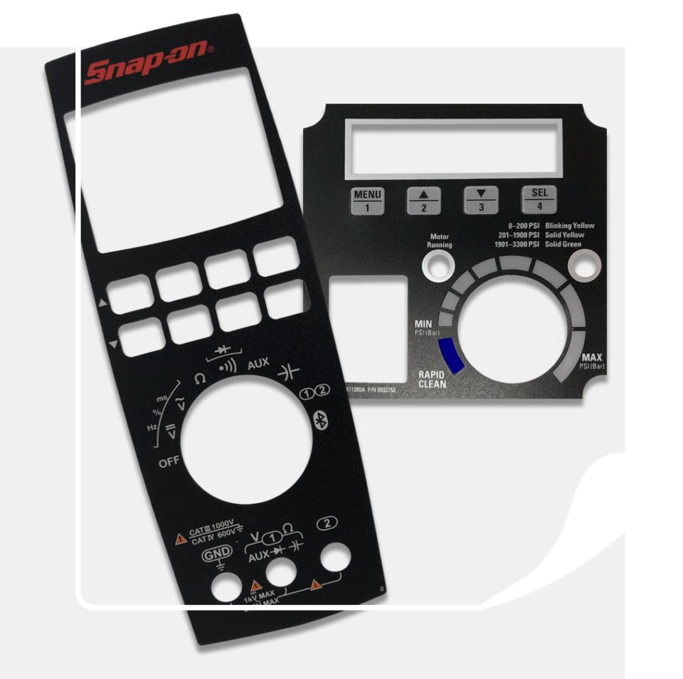 Custom Graphic Overlay Manufacturer | Resource Label Group